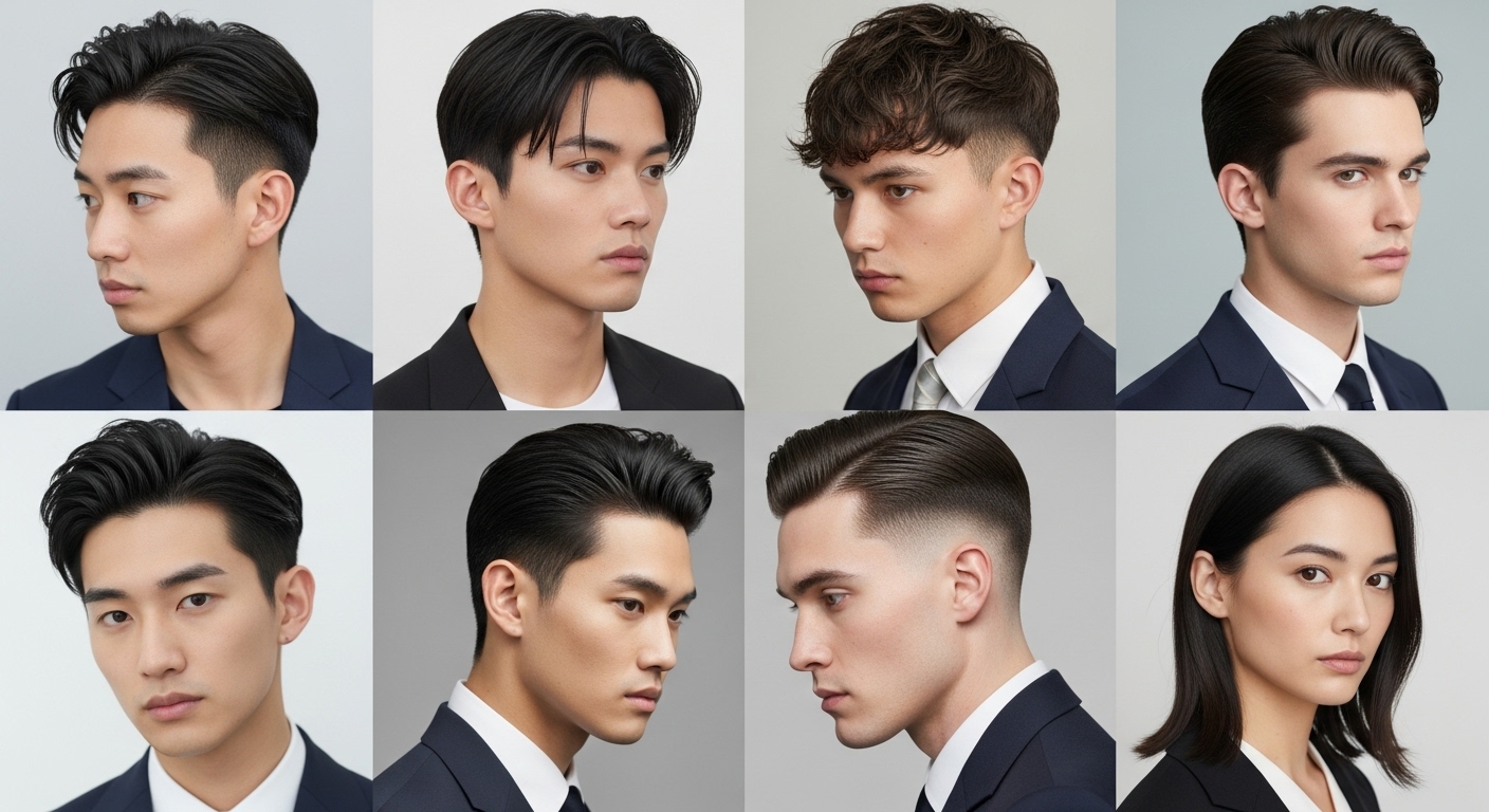 Asian Men Haircut